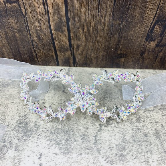 Accessories | Crystal Rhinestone Masquerade Ball Mask Prom Pageant ...